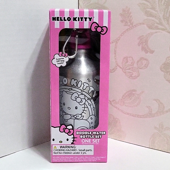 Hello Kitty | Dining | Hello Kitty Stainless Steel Doodle Water Bottle ...